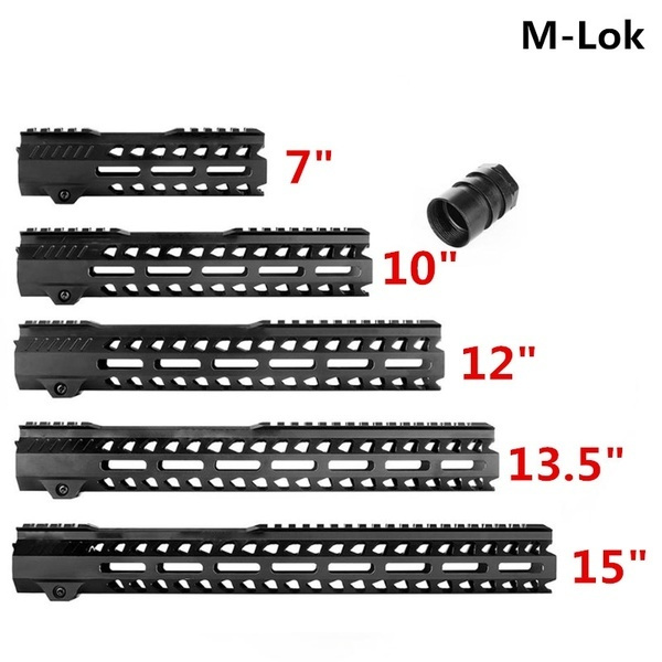Tactical 7/9/10/12/13.5/15 Inch Free Float M LOK Handguard Picatinny ...