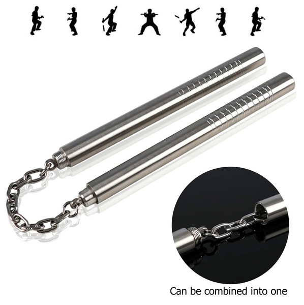 Nunchaku Can Be Spliced and Combined Nunchaku Combat Self-defense Stick Short Stick Two-section ...