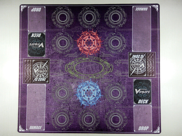 CARDFIGHT Vanguard G Custom Playmat VG TCG 2-Player Blue VS Red Duel ...