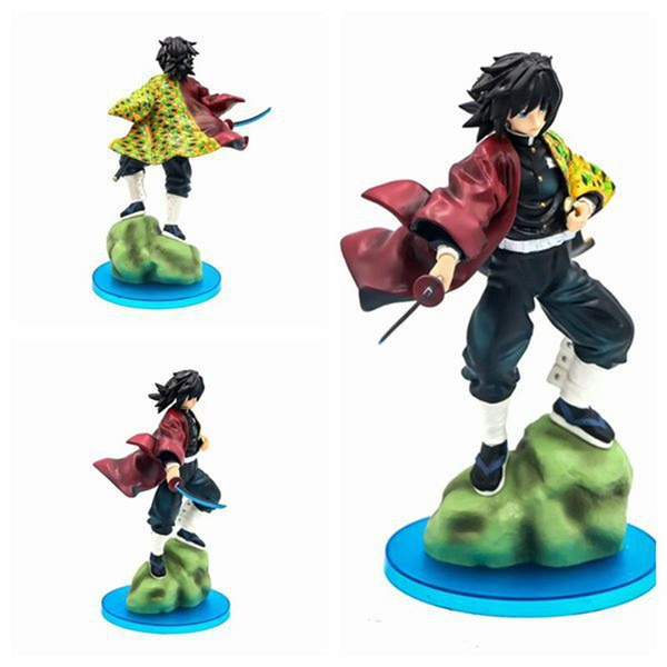 Devil's Blade Anime Figure Tomioka Giyuu Fight Statue Demon Slayer ...