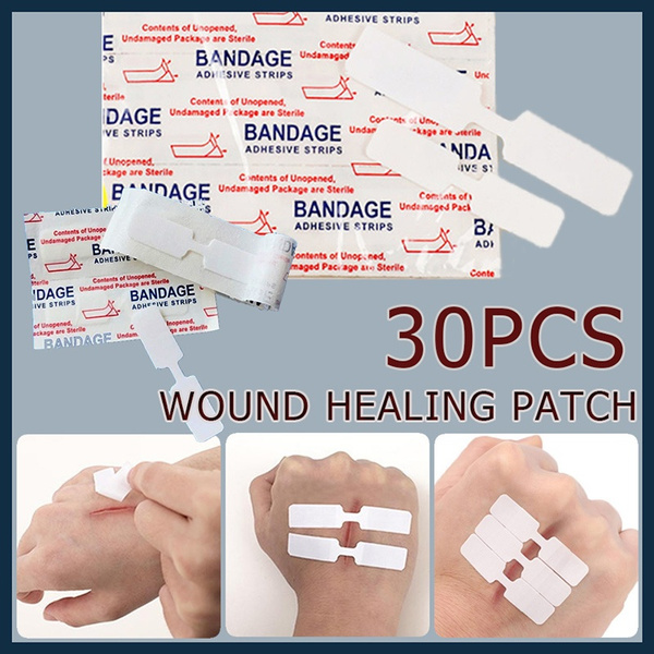 30PCS Wound Suture Patch Disposable First Aid Wound Band Aid Outdoor ...