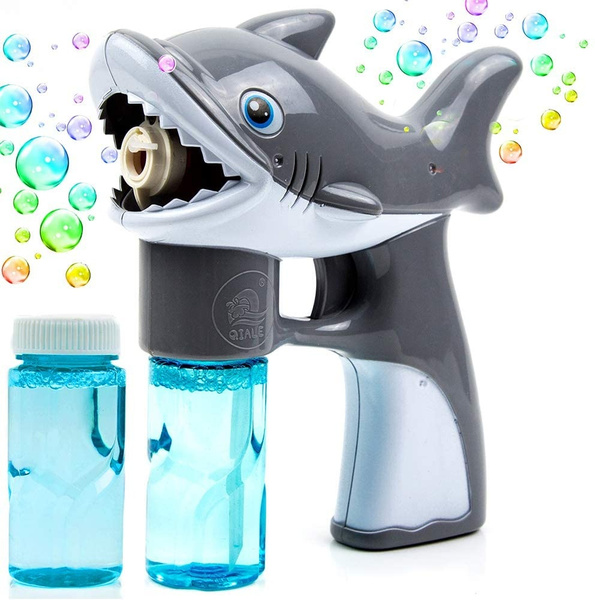Toytykes Shark Bubble Gun, Leak Resistance Bubble Blower Machine with ...