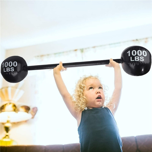 Inflatable Barbell PVC Dumbbell Prop Cosplay Party Decoration Party ...