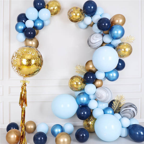Balloons+Balloon Arch Kit Set Party Baloons Wedding Garland Blue Decora ...