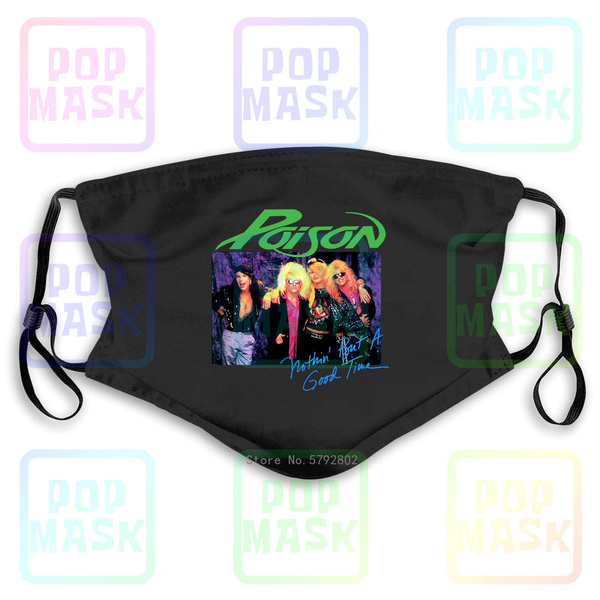 Anti Pollution Mask Poison Nothin But A Good Time Rock Band Album Cover ...