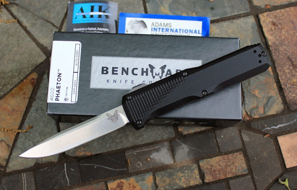 Benchmade 4600 Phaeton Double Action OTF AUTOMATIC Knife - 3.45" Plain ...