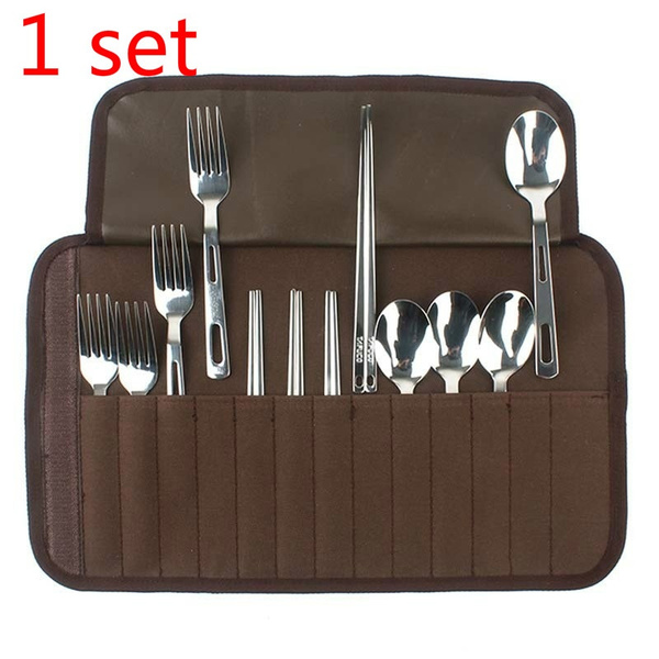 Picnic Travel Hiking Camping Cutlery Utensils Portable Outdoor ...
