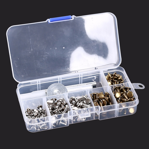 Double Sided Rivets Iron Riveting Set DIY Apparel Sewing Fabric Garment ...