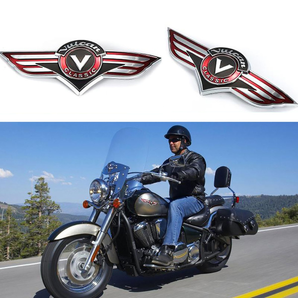 Motorcycle 3D Emblem Badge Decal Fuel Tank Sticker Vulcan Tank Pad ...