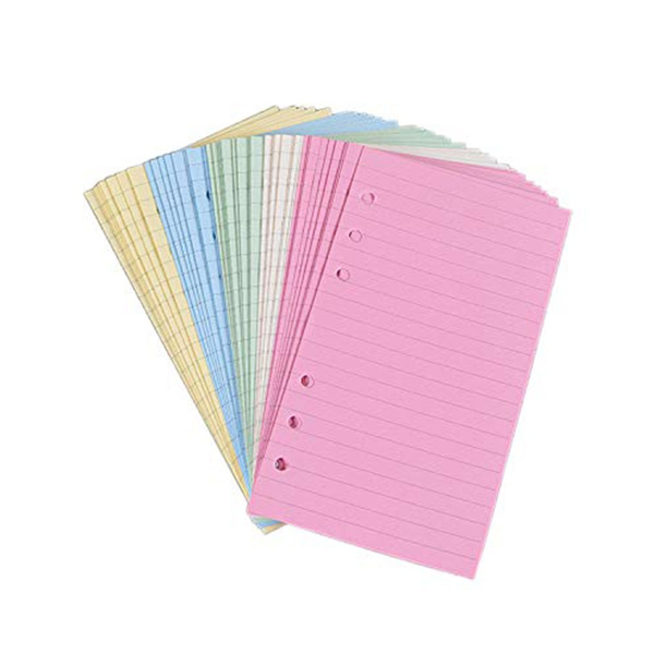 100 Pages Loose Leaf Paper Beautiful Ruled A6 Colorful 6 Hole Loose 100-pages-loose-leaf-paper-beautiful-ruled-a6-colorful-6-hole-loose
