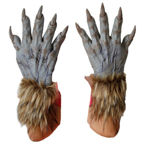 Adults Halloween Werewolf Costume Wolf Claws Gloves Horror Cosplay ...