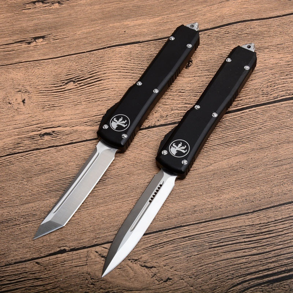 High Quality Outdoor Spring Knife 7CR17 Blade Single Blade / Double ...