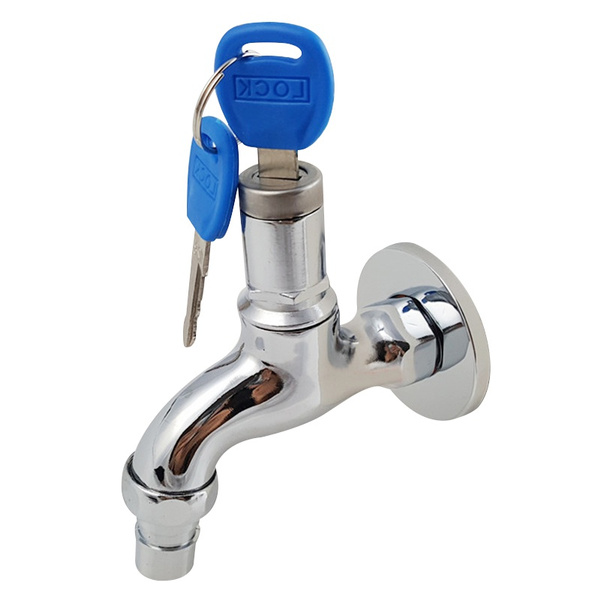 Sink Water Tap with Lock Key Portable with Lock and Key Bathroom Anti ...