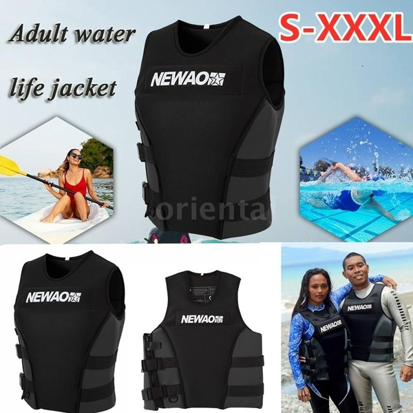 New 4 Colors Large Size Adults Life Jacket Neoprene Safety Life Vest ...