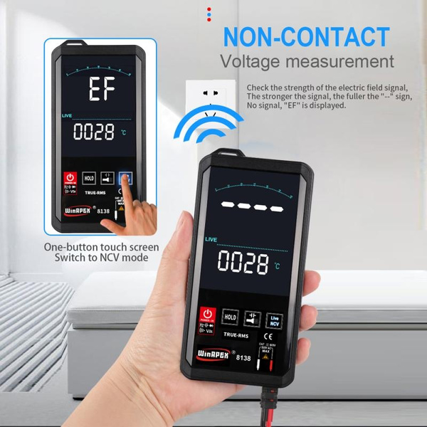 Mini Intelligent Digital Multimeter Touch Screen Digital And Analog ...