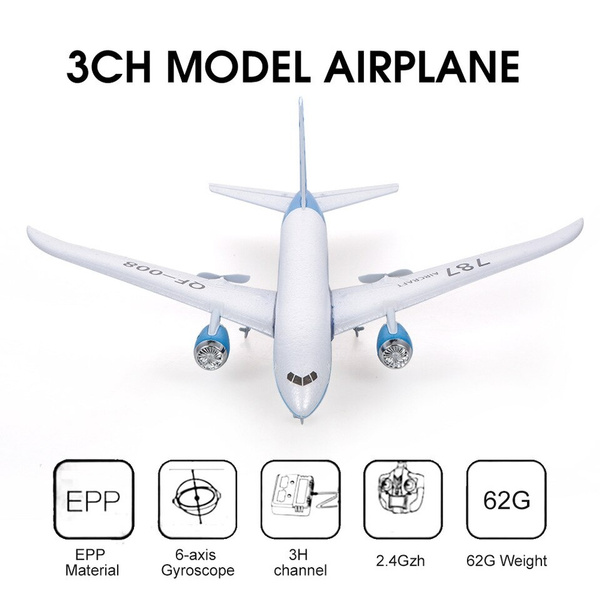 Boeing 787 3CH RC 2.4G RC Aircraft Fixed-wing RTF Airplane Radio ...