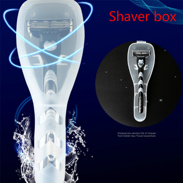 Razor Travel Box Storage Box Transparent Dustproof Razor Portable Box ...