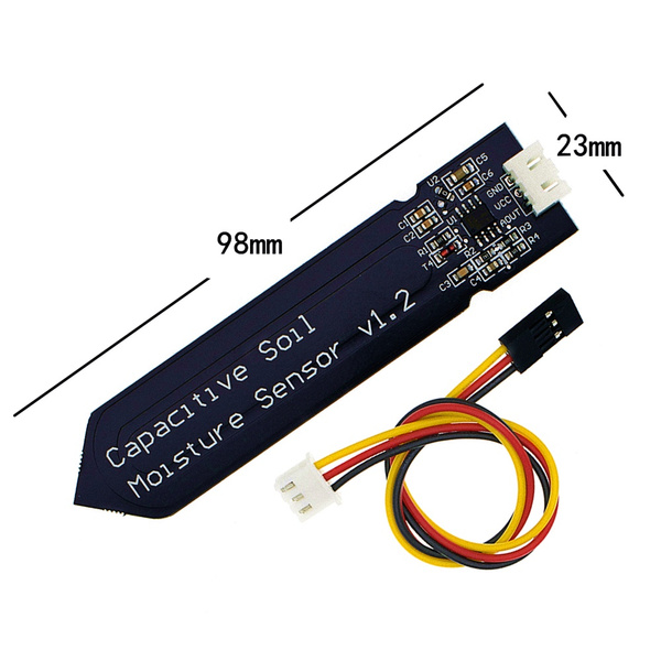 10PCS Capacitive soil moisture sensor Corrosion Resistant wide voltage wire Analog Capacitive ...