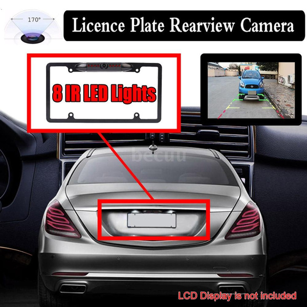 License Plate Backup Camera, Rear View Camera 170 Degree Viewing Angle ...