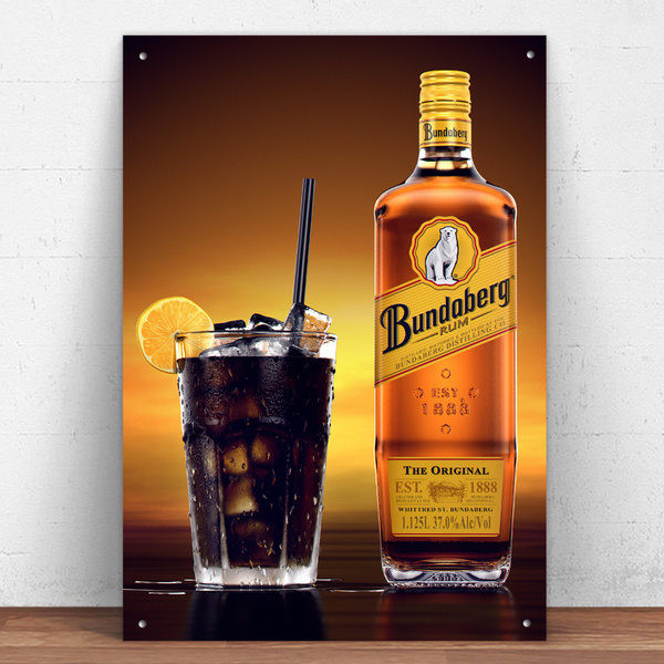 Bundaberg Rum Metal Wall Sign Metal Sign Wall Decor Art Poster Rum ...