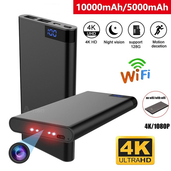 4K Wifi Power Bank Hidden Spy Camera Ultra HD Invisible IP Camera Mini ...