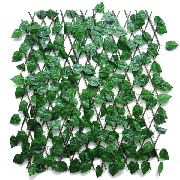 Green Leaf Leaf Simulation Fence Garden Outdoor Wooden Fence Plant ...