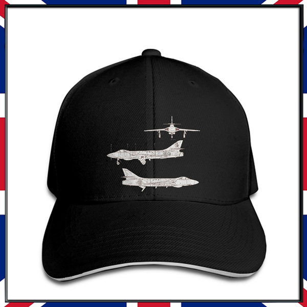 Baseball Cap Men SummerSelling Hawker Hunter Tech Drawing Mens Plane ...