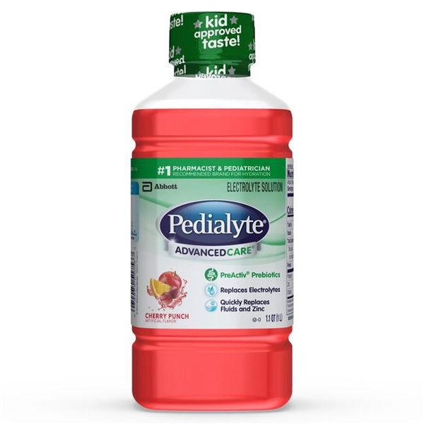 Abbott Nutrition 63572610 1 Liter Cherry Punch Pedialyte AdvancedCare ...