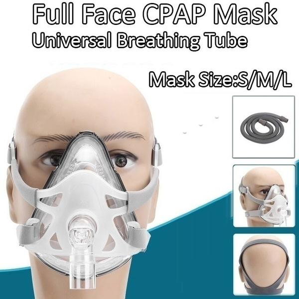 3 Sizes Full Face Mask/Universal Ventilator Tube Realistic Silicone Gel ...