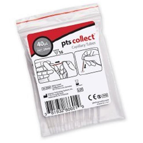 PTS Diagnostics 28662400 Capillary Blood Collection Tube - Pack of 16 ...