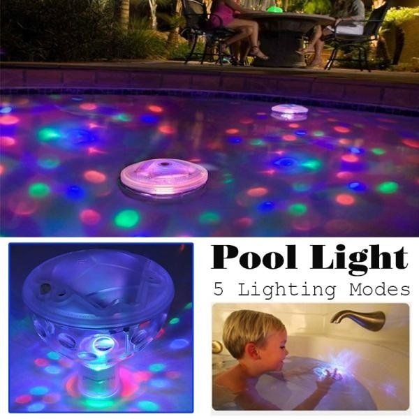 1/2PCS SPA Floating Underwater LED Light Submersible Light Pond ...