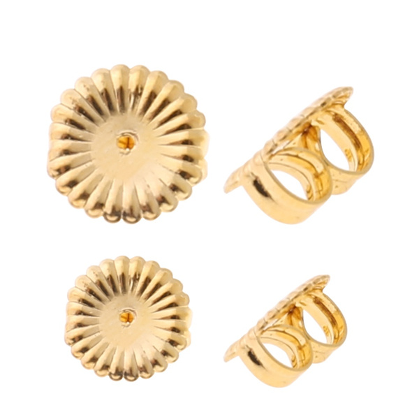 100Pcs Gold Earring Backs Replacement Secure Ear Studs Locking Earring ...
