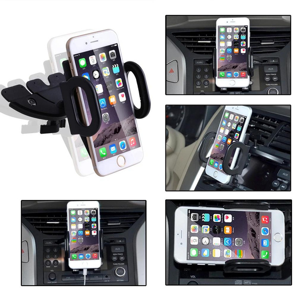 Universal 360° Car Air Vent Mount Cradle Holder Stand for iPhone Mobile ...