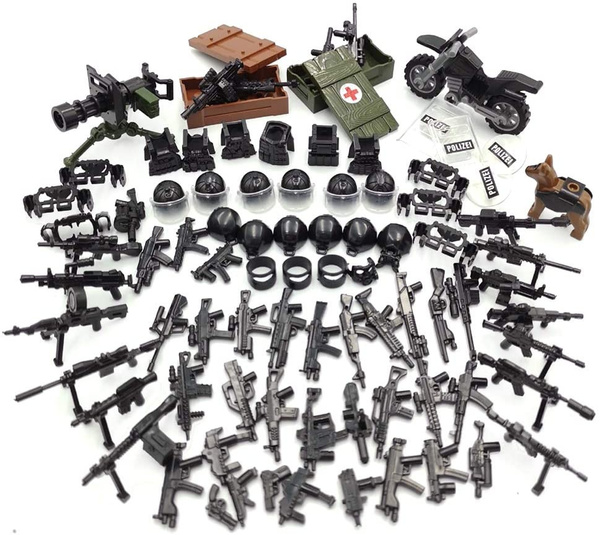 SPRITE WORLD Police SWAT Weapons Pack with Soldier People Border ...