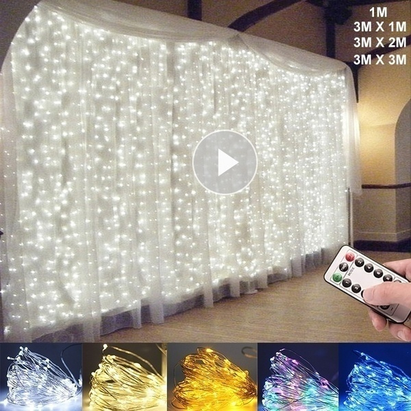 Led 3mX3m/3mX2m/3mX1m/1/3/5/10/20 m USB String Lights Curtain Fairy ...