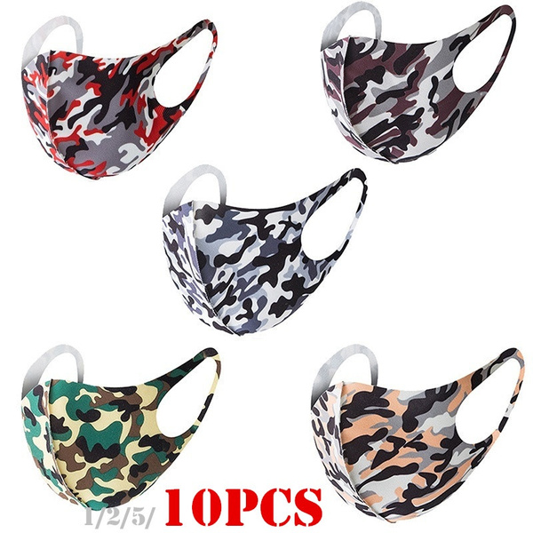 5 Colors Camouflage Breathable Dustproof Face Mask Anti-Dust Haze Pm2.5 ...