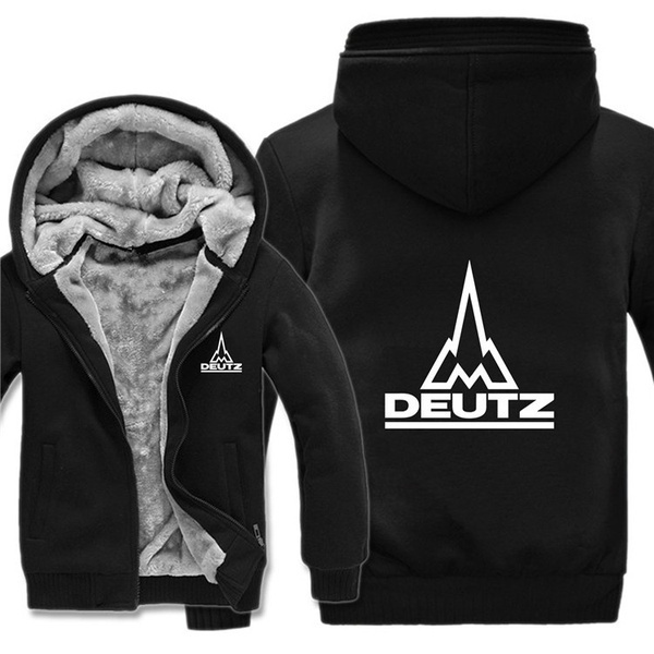 Winter Deutz Fahr Tractor Hoodies Mens Zipper Coat Fleece Thicken Deutz ...