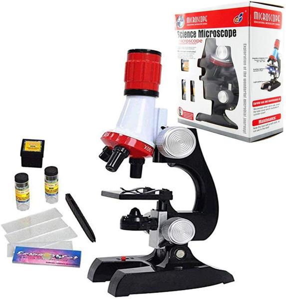 Extpro Microscope Kit Science Experiment Supplies LED 100x 400x and ...
