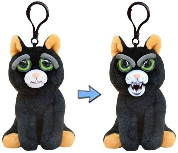 Feisty Pets Mini Black Cat: Katy Cobweb Stuffed Attitude Plush Animal ...
