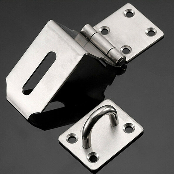 Stainless Steel Anti Theft Door Lock Gate Hasp Staple Padlock Clasp ...