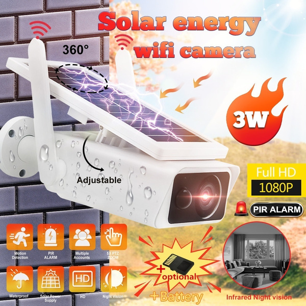[200W Pixels] Solar Powered 1080P HD IP Security Surveillance Camera ...