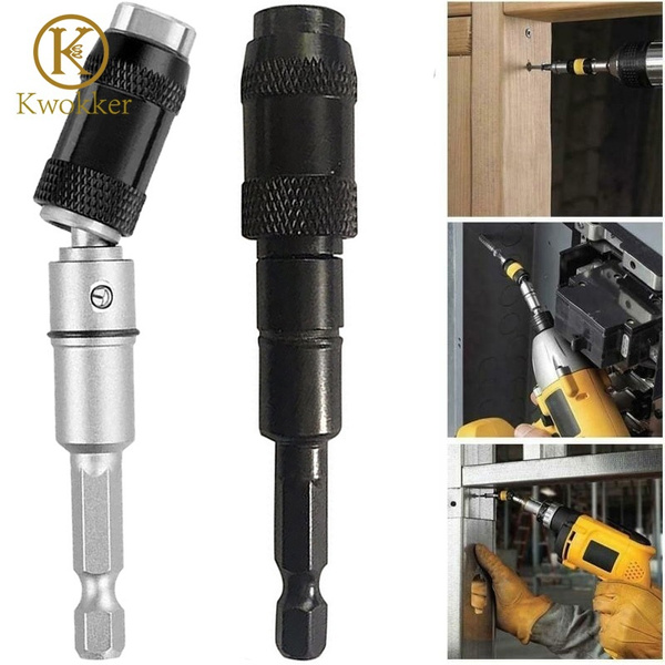 Magnetic 1/4 Inch Impact Tough Bit Holder, Pivoting Bit Tip Holder ...