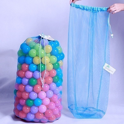 KIDS PORTABLE BALL PIT BALLS STORAGE NET BAG TOYS Organizer Multi ...