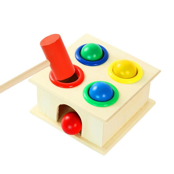 Development educational toys Tapping machine for children's wooden ...
