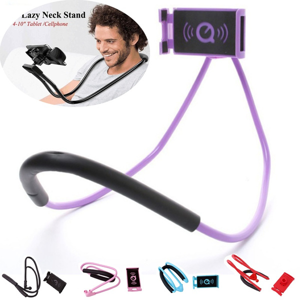 Creative Selfie Holder 360 Rotation Neck Hanging Phone Stand Mobile ...