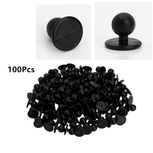 100Pcs Plastic Chef Coat Stud Button Round Movable Restaurant Uniforms ...
