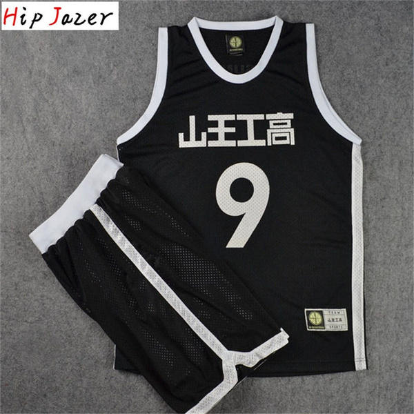 Slam Dunk Cosplay Sannoh 9# Eiji Sawakita Basketball Jersey set with ...