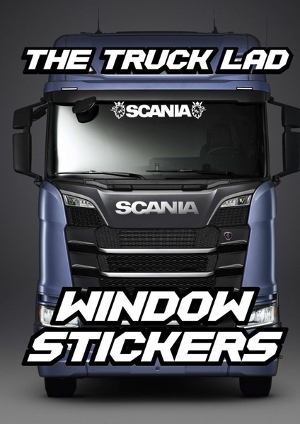 SCANIA GRIFFIN LOGO WINDOW VINYL STICKER X1 SCANIA VABIS V8 TOPLINE ...
