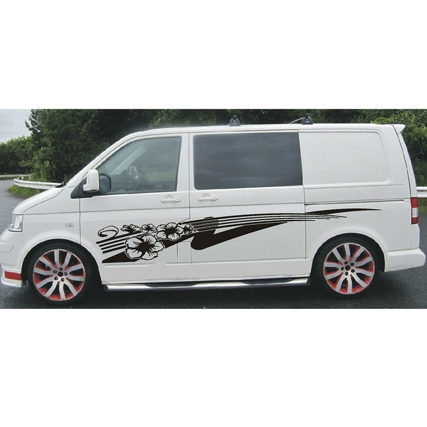 2m CARAVAN MOTORHOME CAMPER VAN VINYL GRAPHICS STICKERS DECALS FOR VW ...