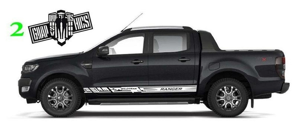 Ford Ranger Wildtrak 2006-2020 Racing Side Stripes graphics quality ...